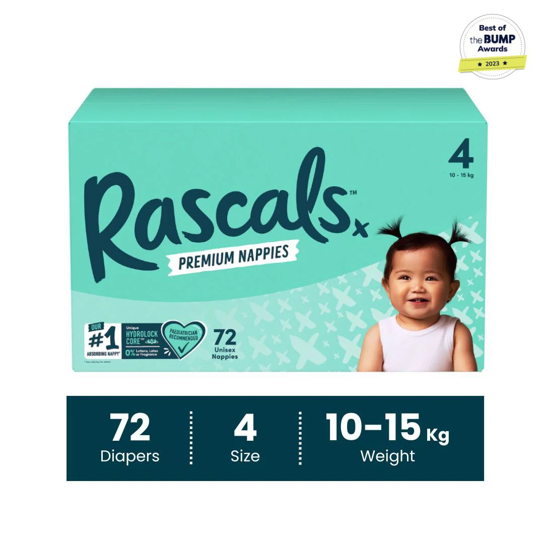 Rascals Premium Baby Diapers Jumbo Box - Size 4, 10-15 kg, 72 Count ...