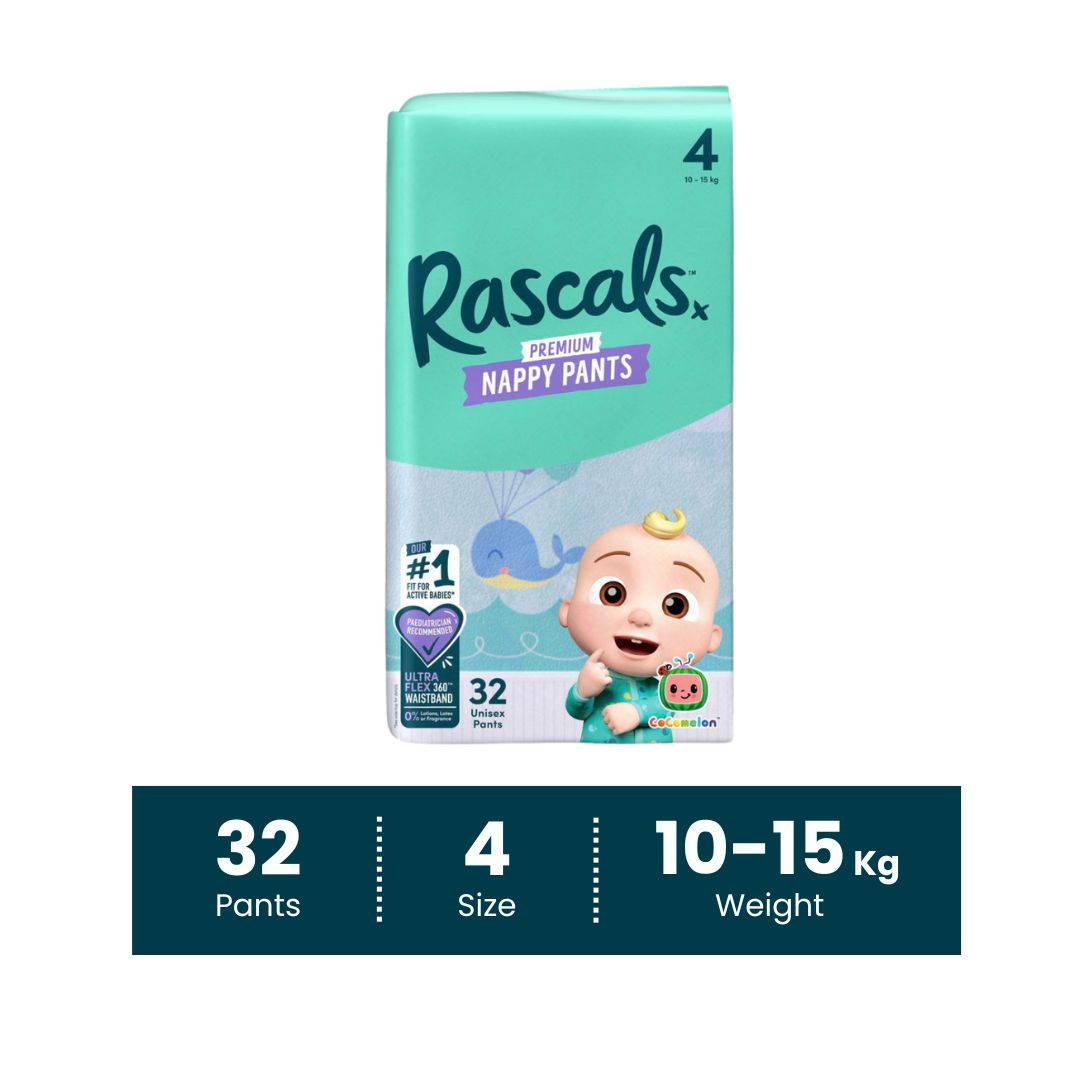 Rascals Cocomelon Edition Training Diaper Pants- Size 4, 10-15 kg, 32 ...