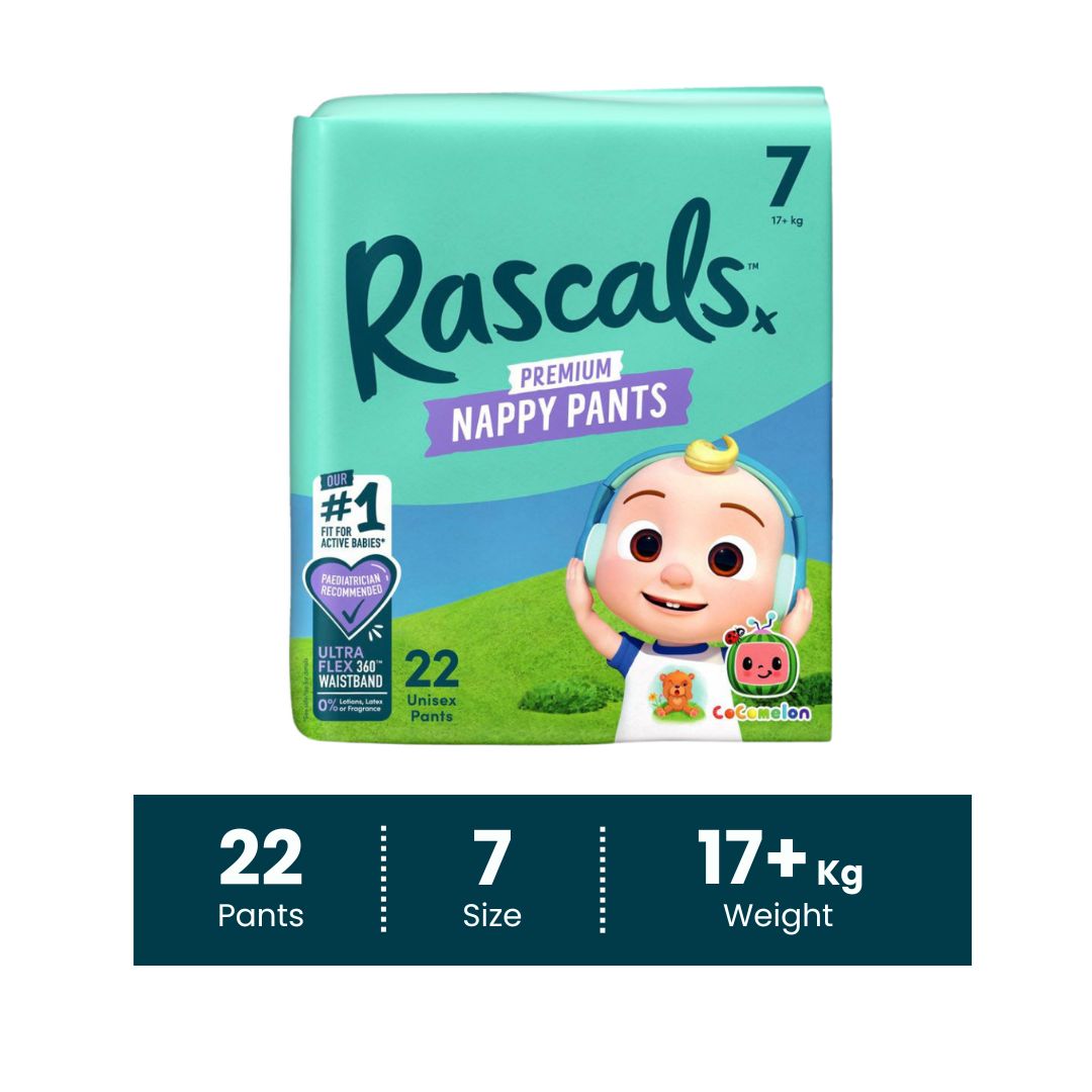 Rascals Cocomelon Edition Training Diaper Pants- Size 7, 17+ kg, 22 Co ...